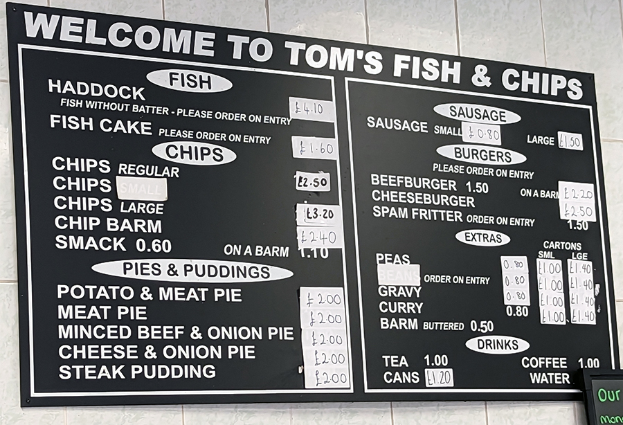 Tom's Traditional Fish & Chips - Winstanley Whats On